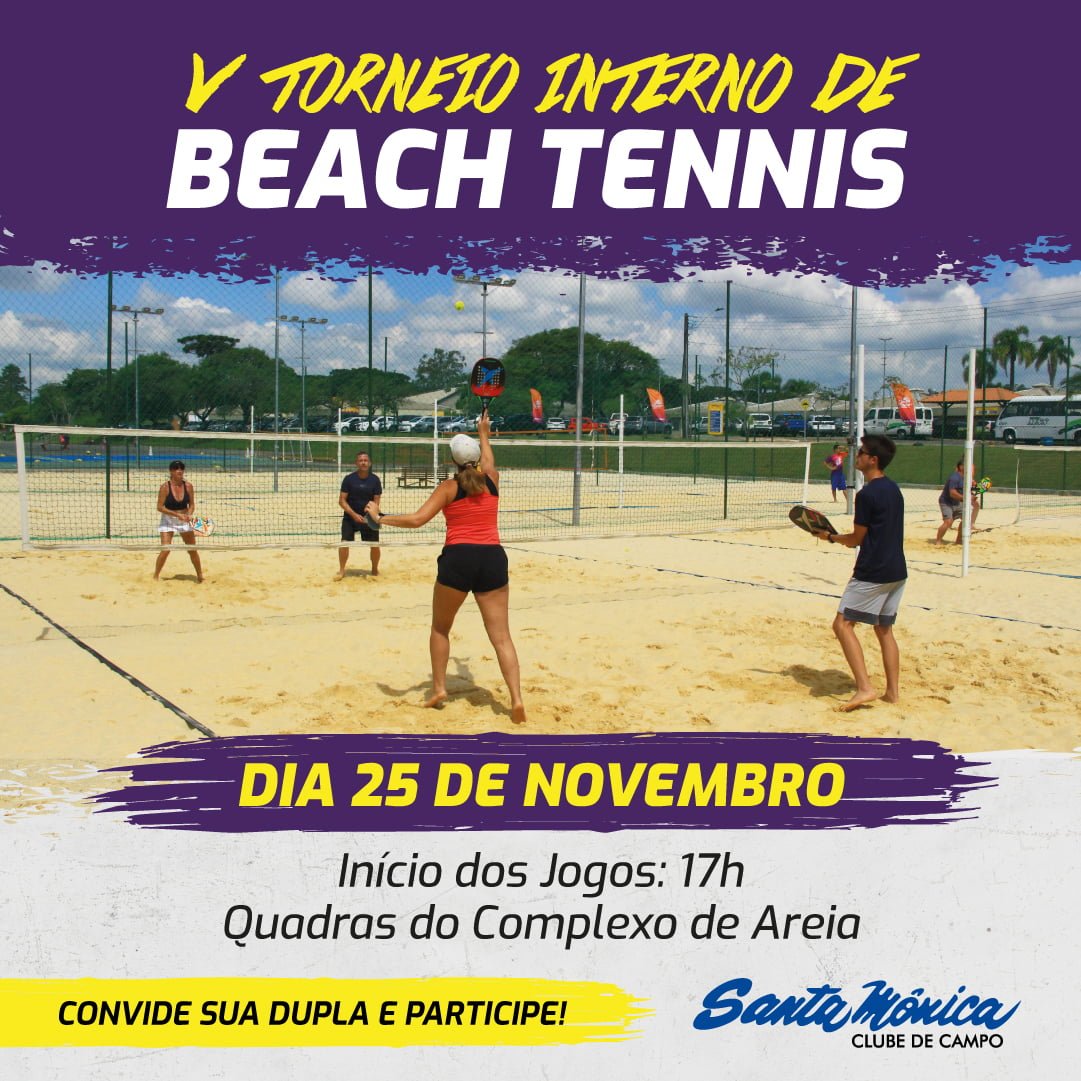 Torneio Beach Tennis – Santa Monica Clube de Campo